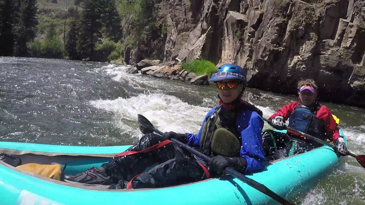 Kayak Ducky Lower Blue River Colorado - YouTube