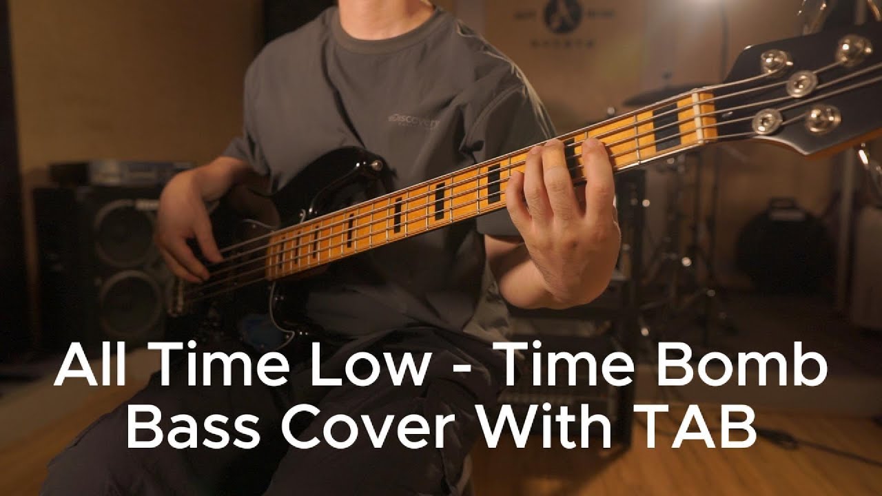 All Time Low - Time Bomb Bass Cover With TAB - YouTube