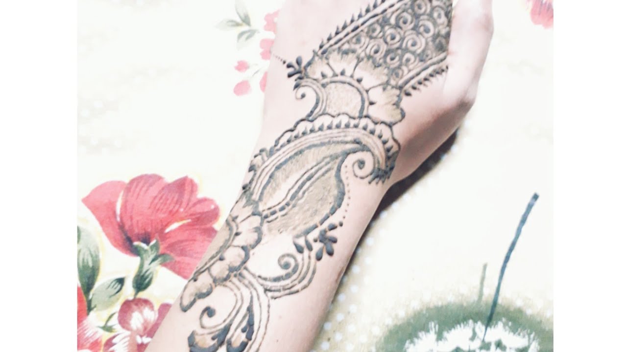 Simple & easy mehedi design, latest mehedi design - YouTube