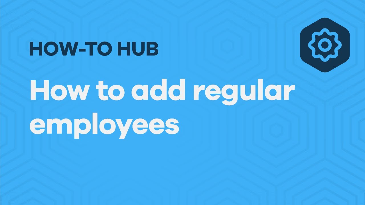 How to add regular employees (UK) - YouTube