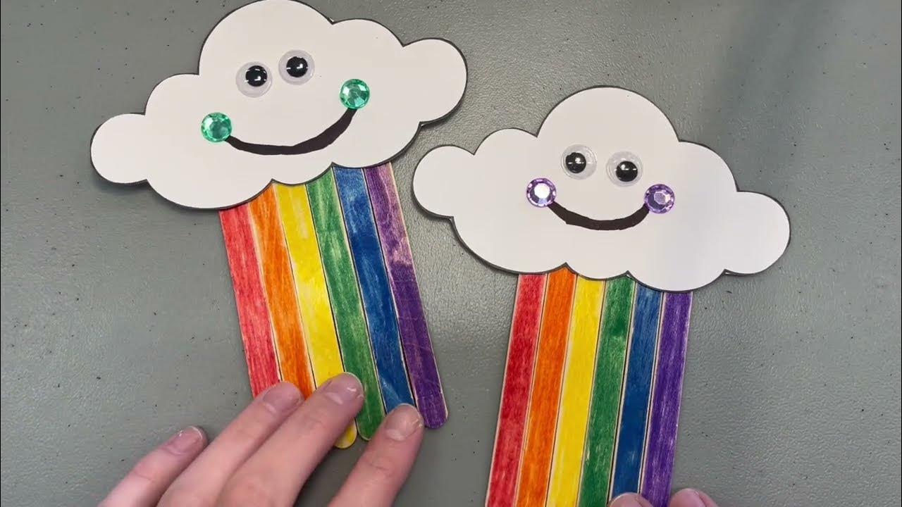 Rainbow Clouds - Craft Corner - YouTube