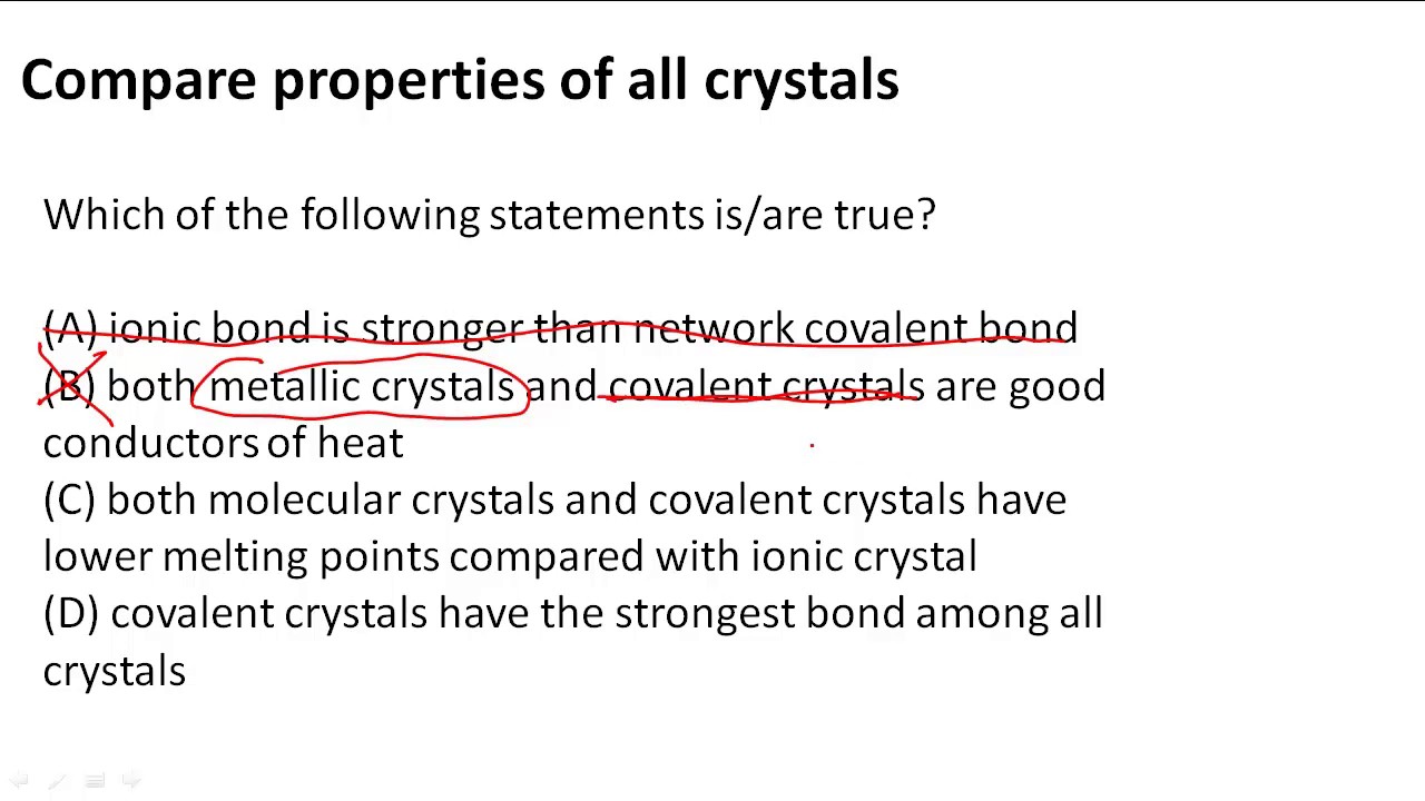 Compare properties of all crystals - YouTube