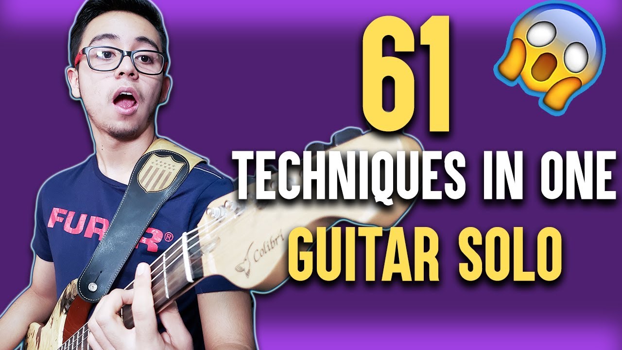 61 TECHNIQUES IN ONE GUITAR SOLO - YouTube