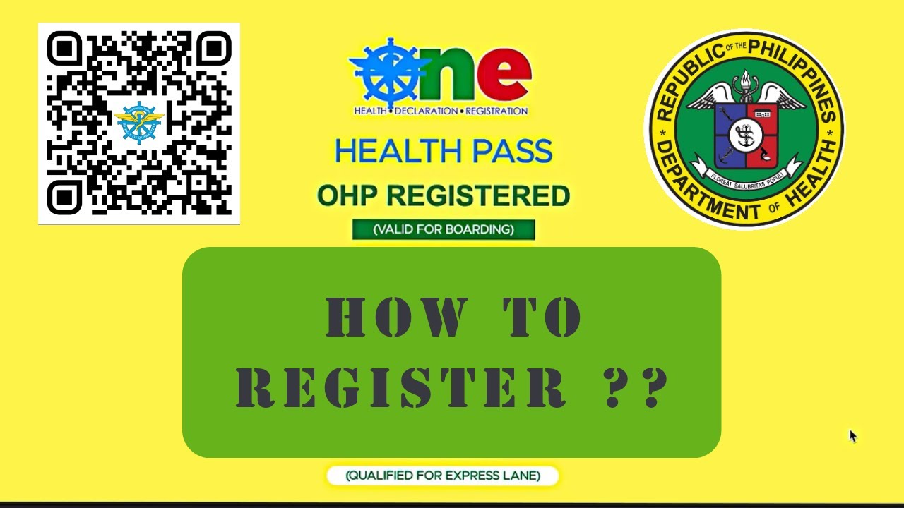 New Update On How To Register In One Health Pass | Liz Diary - YouTube