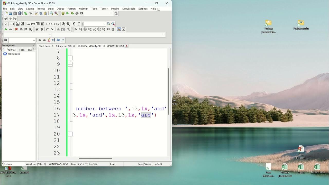 How to find npr ncr, prime numbers, sort data part 02 by Fortran Programming. - YouTube