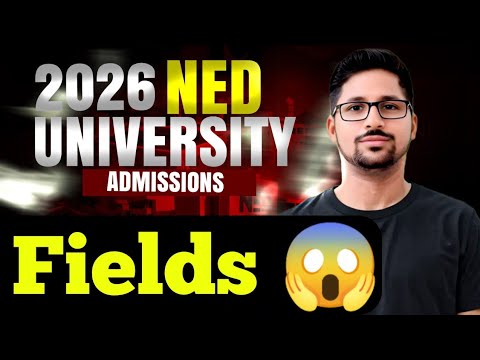 Fields in NED university | Engineering fields in NED university ...