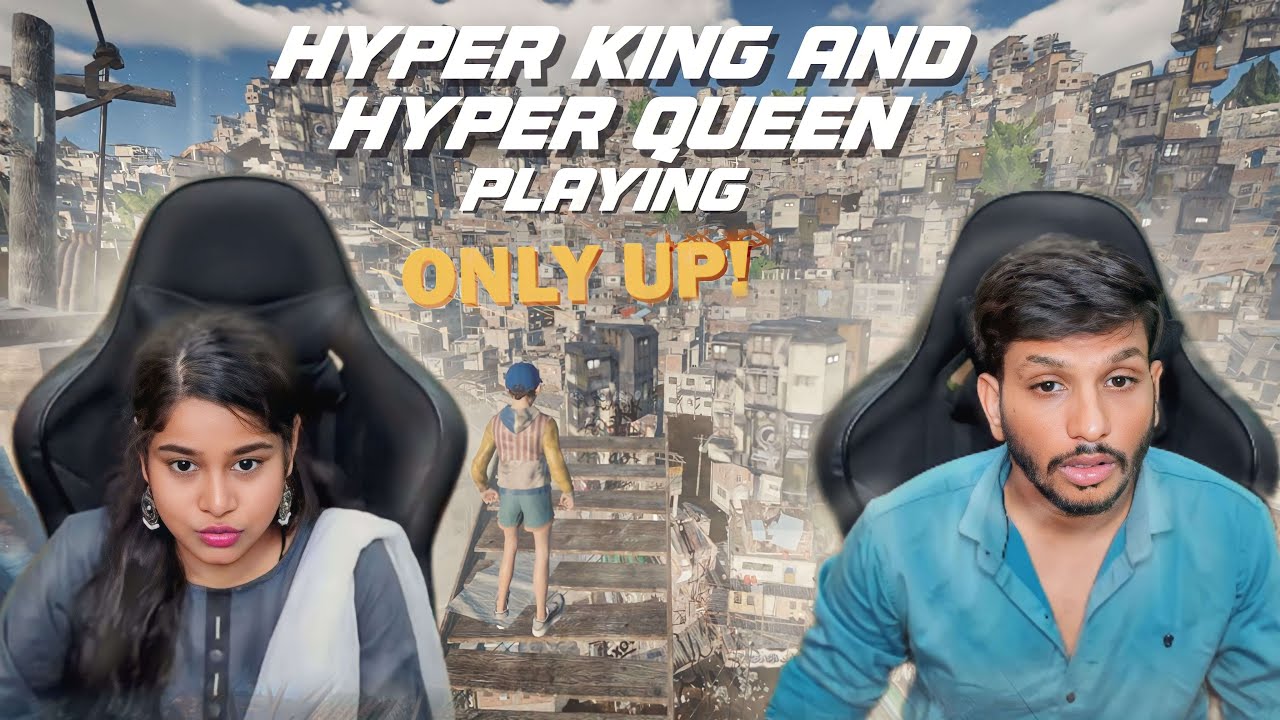 Hyper King And Queen Playing Getting Over It KI 3.O Version || Only Up - YouTube