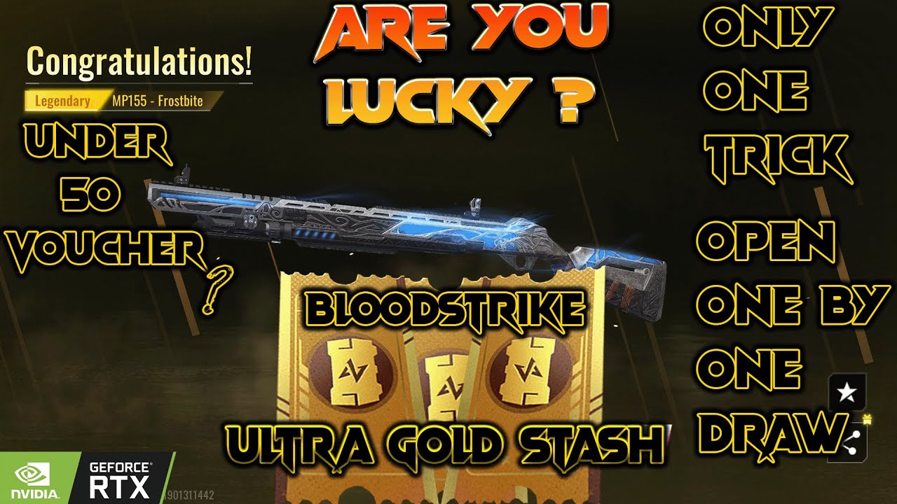 🔥 bloodstrike UNLOCKING ULTRA GOLD STASH VOUCHER GUN! 🔥 - YouTube