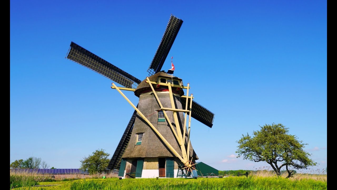 Polder drainage windmill Hank - YouTube