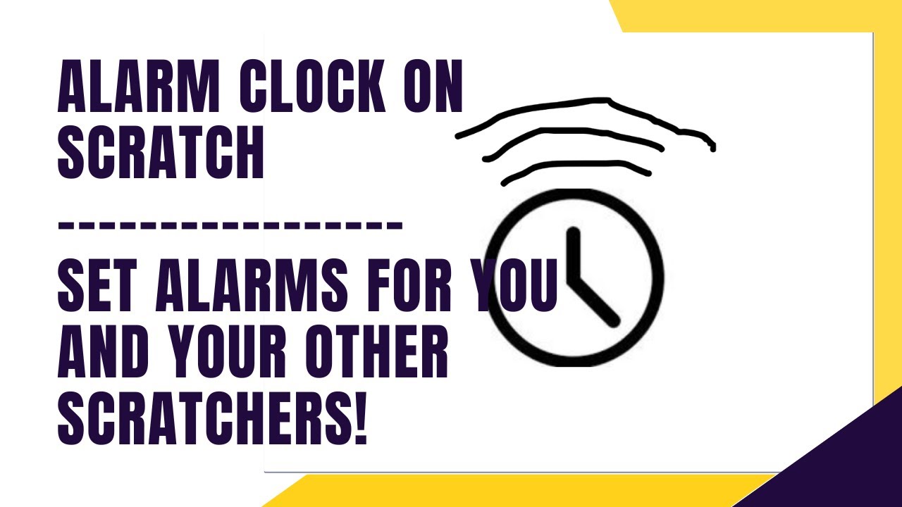 How To Make An Alarm Clock on Scratch - YouTube