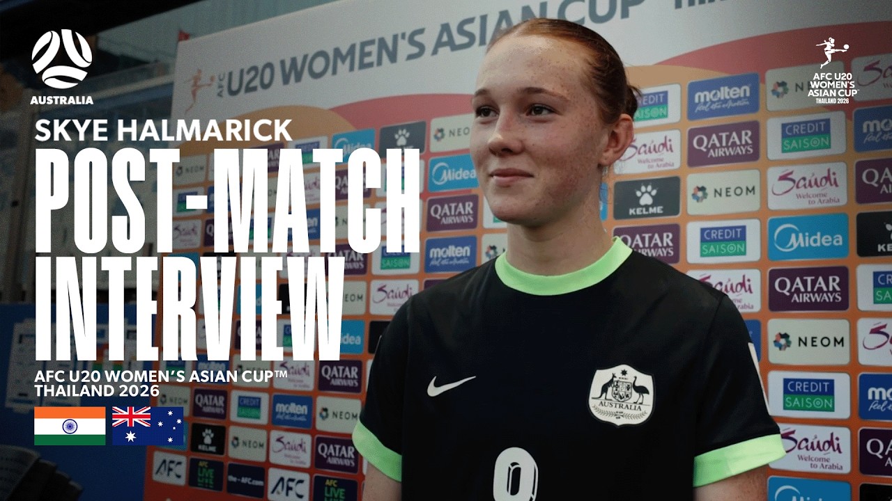 Skye Halmarick | Post-Match Interview | Young Matildas v India | AFC U ...