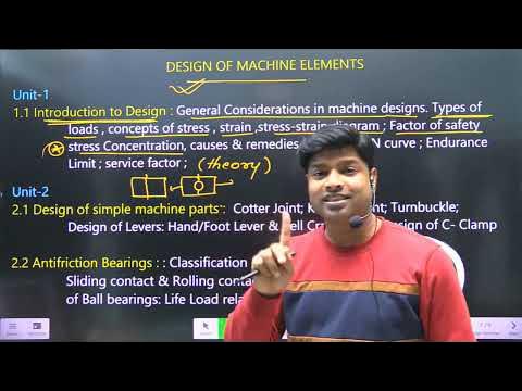 Design of Machine Element||Lecture-01||6th Semester||Mechanical||SBTE||Polytechnic ...