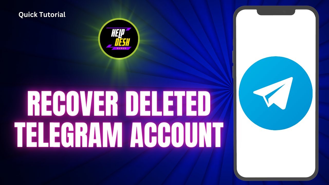 How To Recover Deleted Telegram Account - YouTube