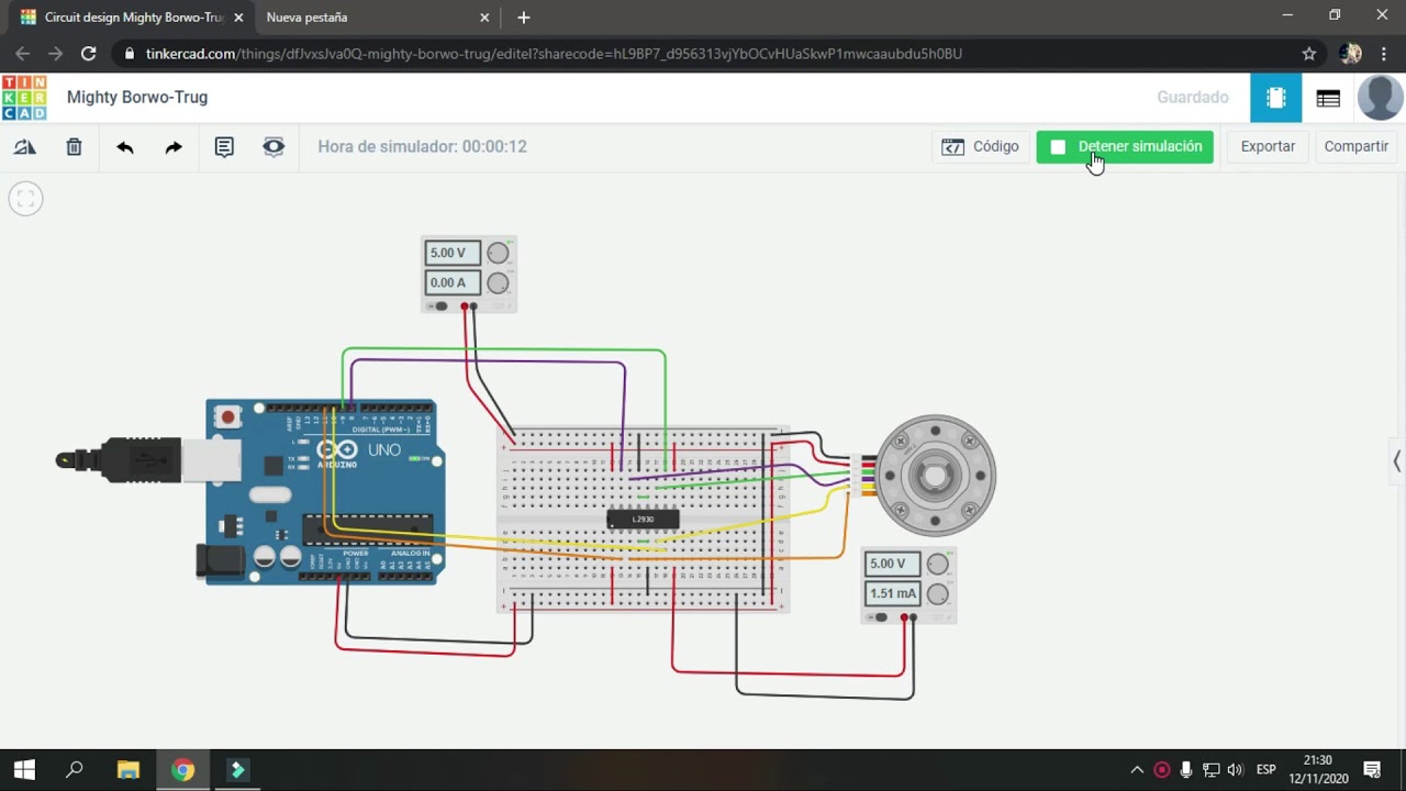 Motor de CC con codificador en Arduino - YouTube