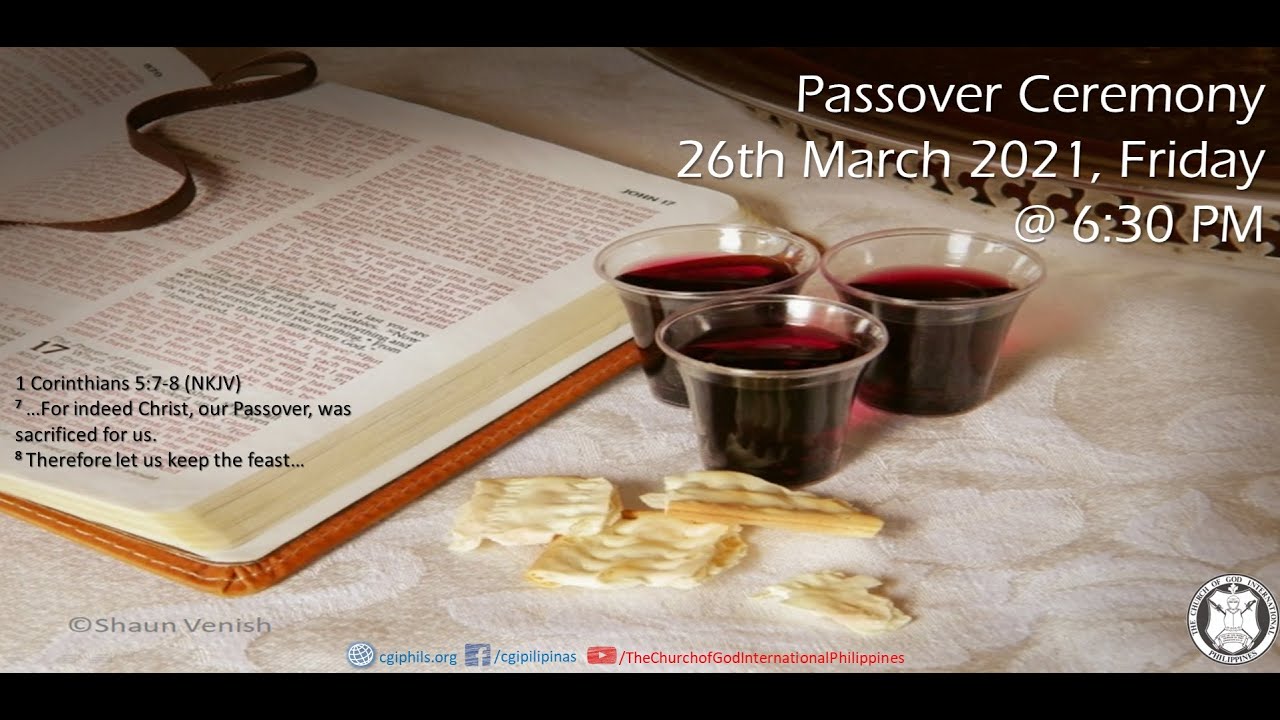 Passover Ceremony | Feast of Passover (March 26, 2021) - YouTube