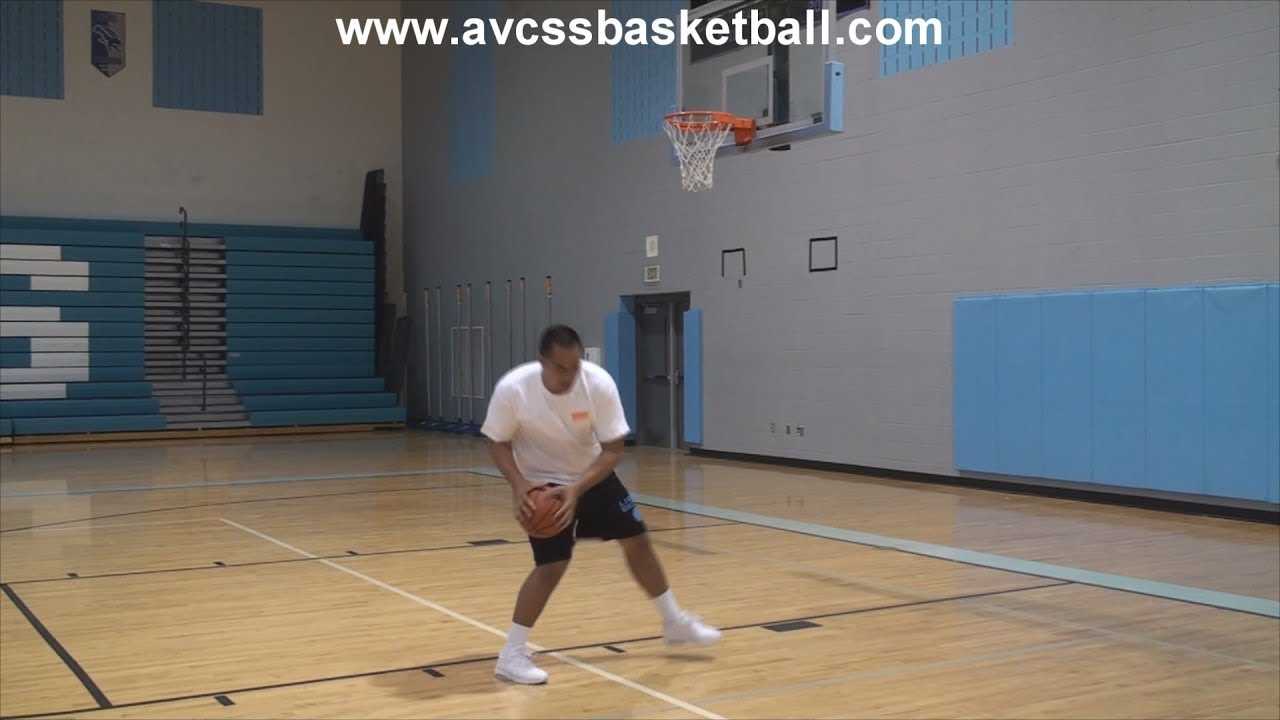 Dribble and Hop Post Player Move for Youth Basketball, Right Side ...
