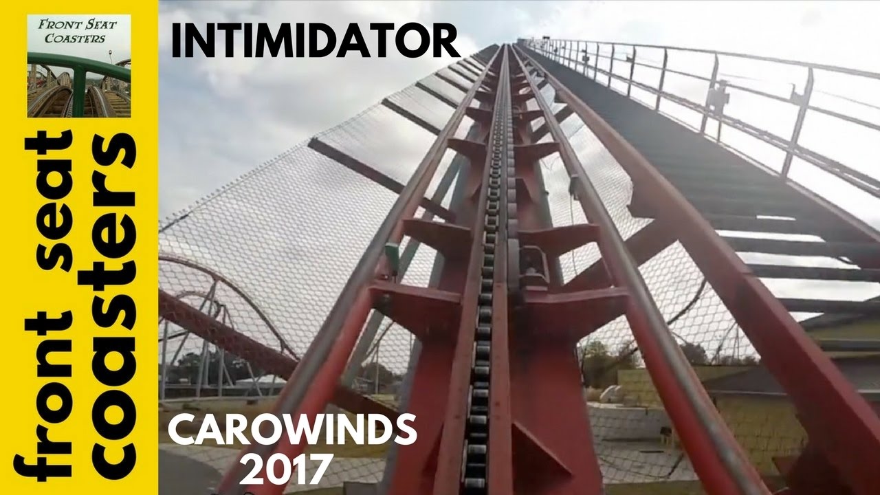 Intimidator POV Carowinds 2017 Roller Coaster Front Seat On-Ride B&M ...