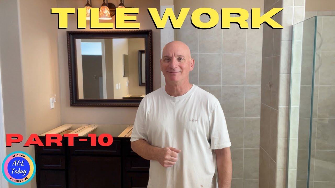 DIY Bathroom Remodel Part-10 Tile Work - YouTube