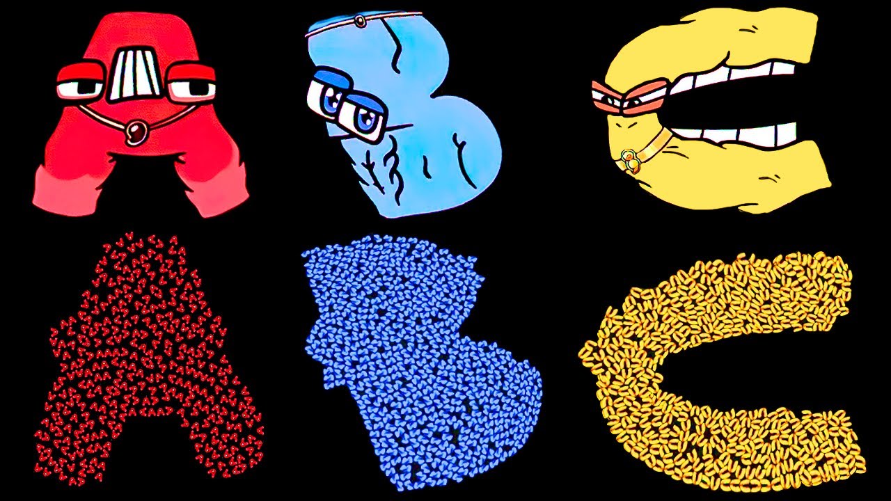 Alphabet Lore Filling with Lowercase Letters - Full Version (a-z) - YouTube