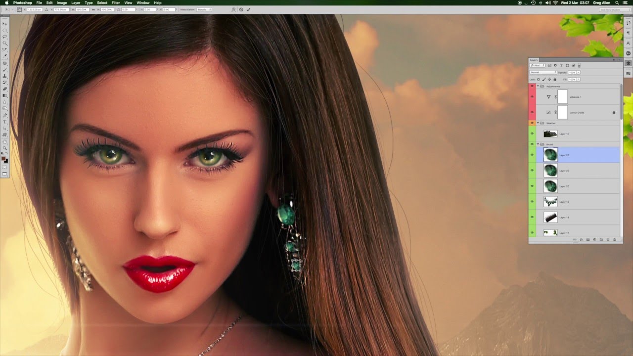 Red Roxy Studios | Photographic Retouching | Speed Art - YouTube