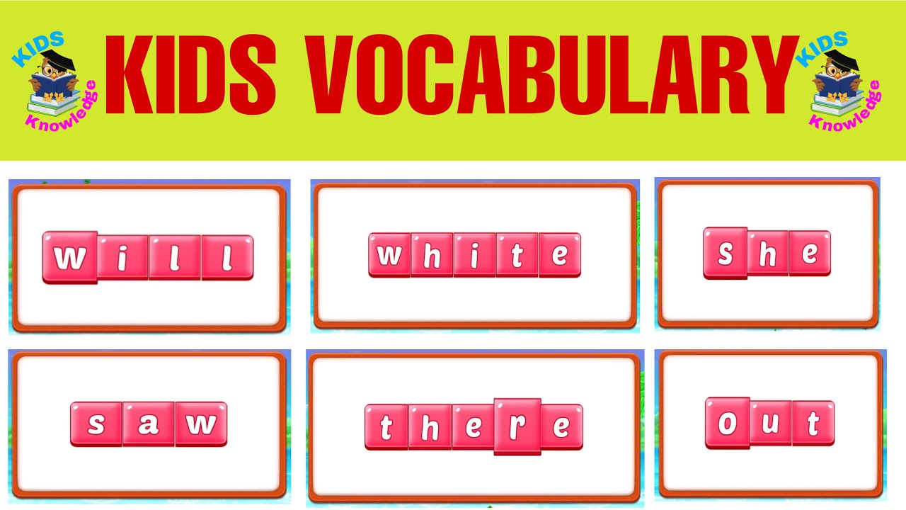 Spelling l Vocabulary l Learn to Spell l Kids Knowledge - YouTube
