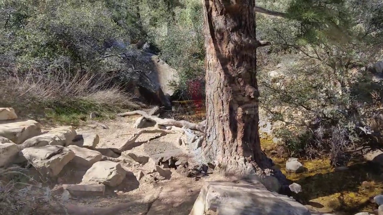 Red Rock Hiking Waterfall at Childrens Discovery Trail - YouTube