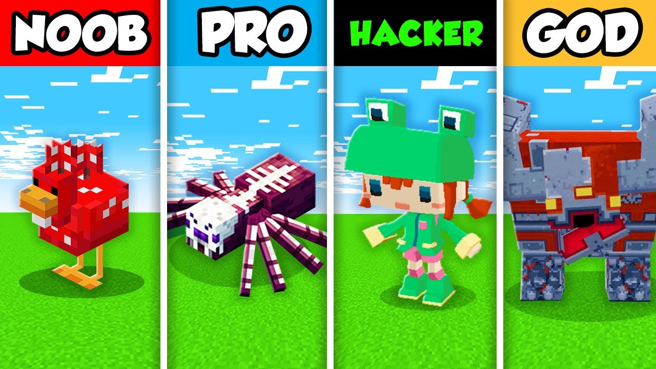 Minecraft NOOB vs. PRO vs. HACKER vs GOD: UNRELEASED MINECRAFT MOBS in ...