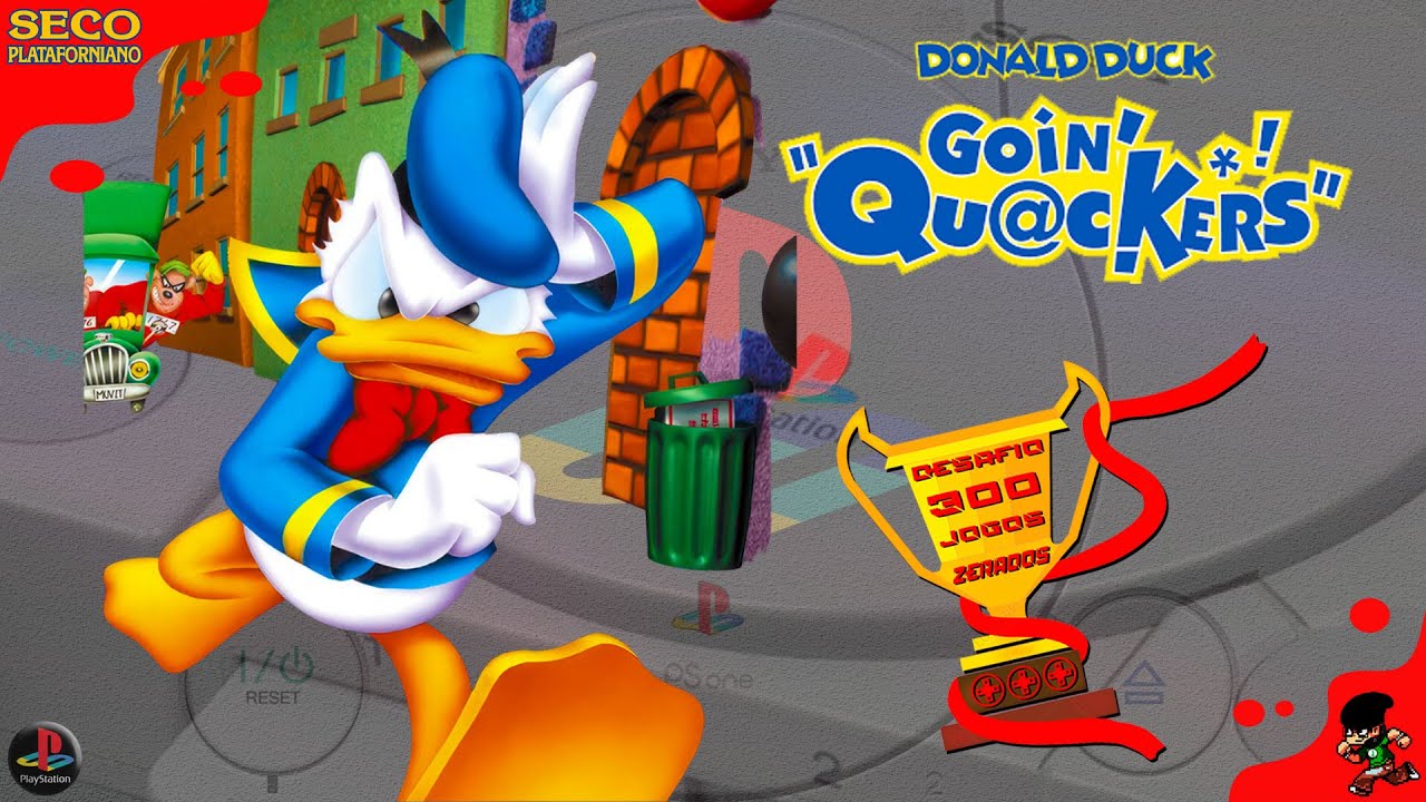 Donald Duck Goin' Quackers + Guilty Gear (Playstation) desafio 300 ...