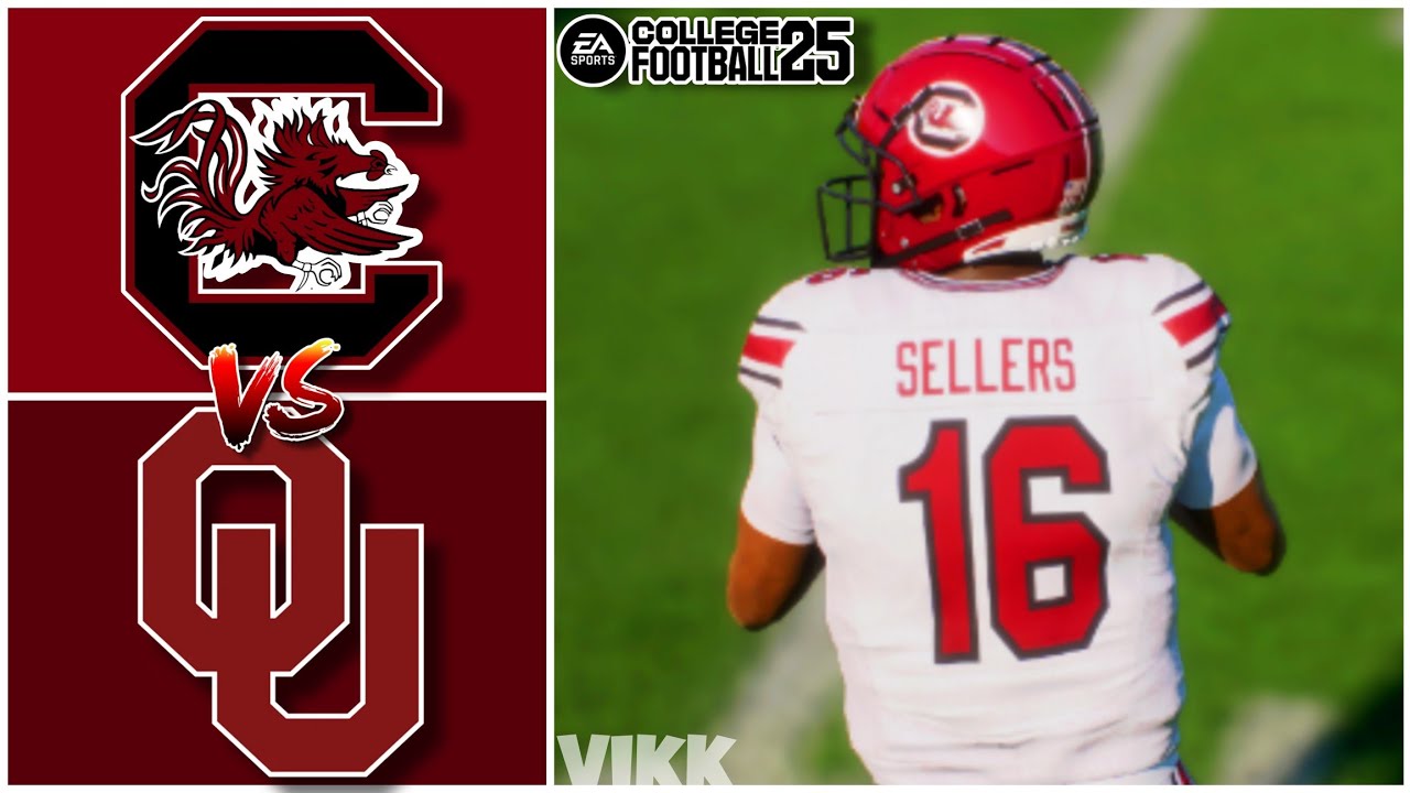 South Carolina vs Oklahoma Week 8 Simulation (College Football 25 ...