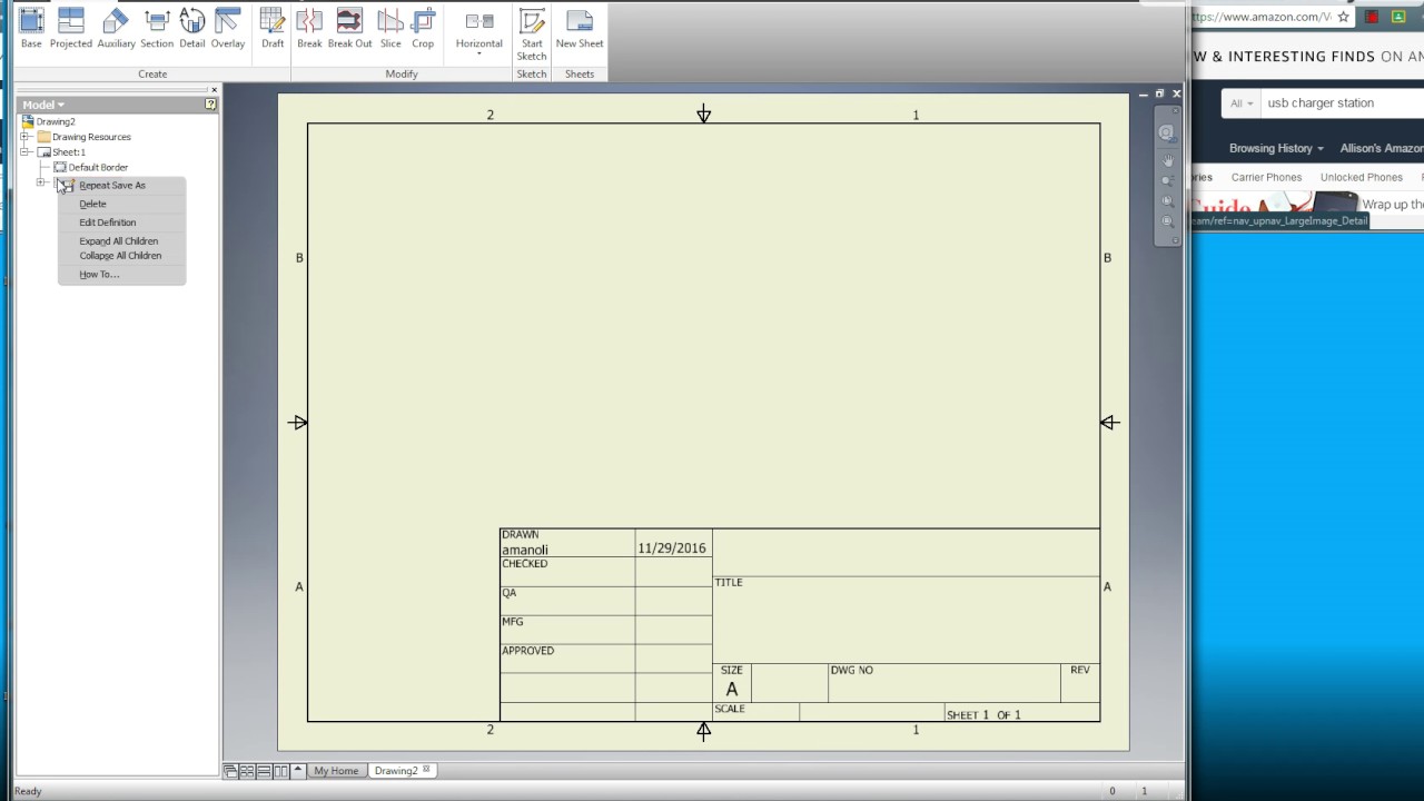 Creating Size A template - YouTube