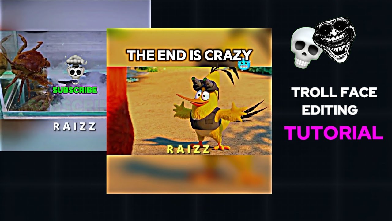 Troll face editing full tutorial | how to make troll face video | edit ...