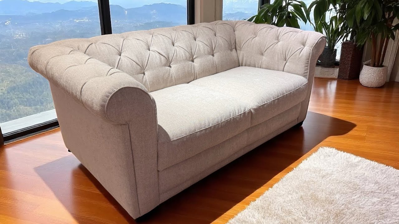 Natuzzi Charisma C071 Chesterfield Sofa Luxury Fabric Discount Ex ...