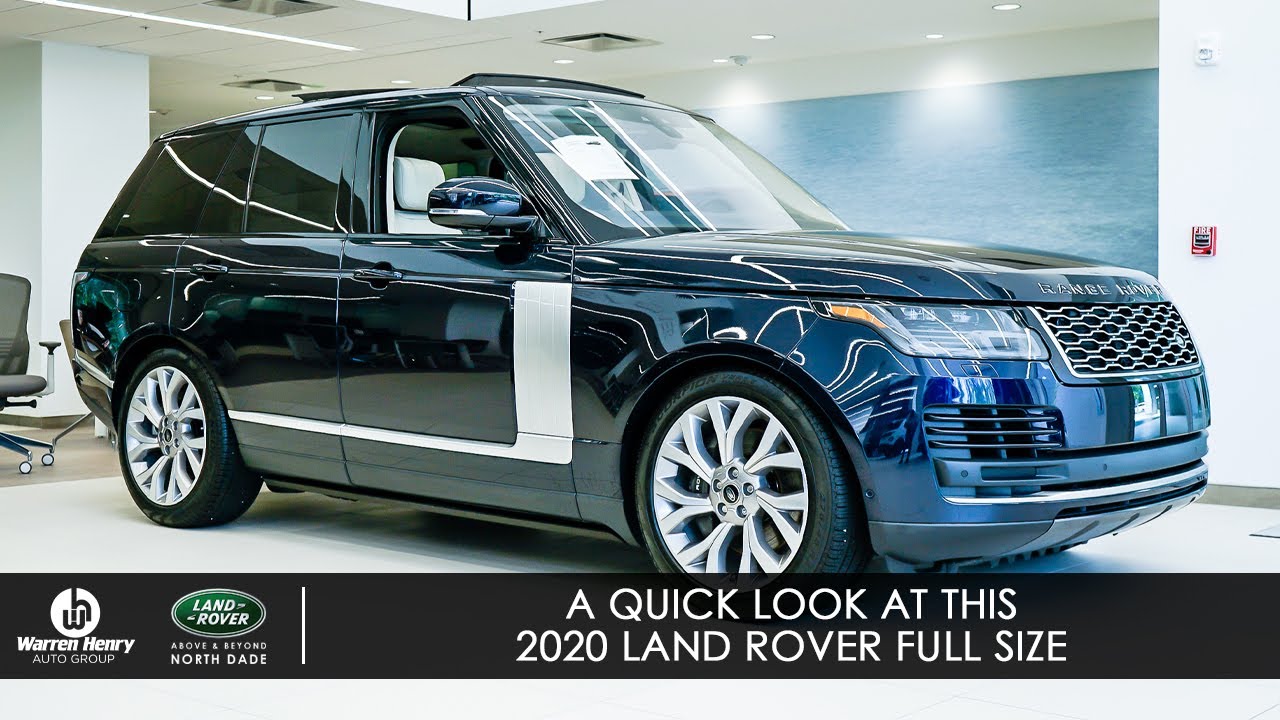 Quick Look At This 2020 Range Rover Full Size - YouTube
