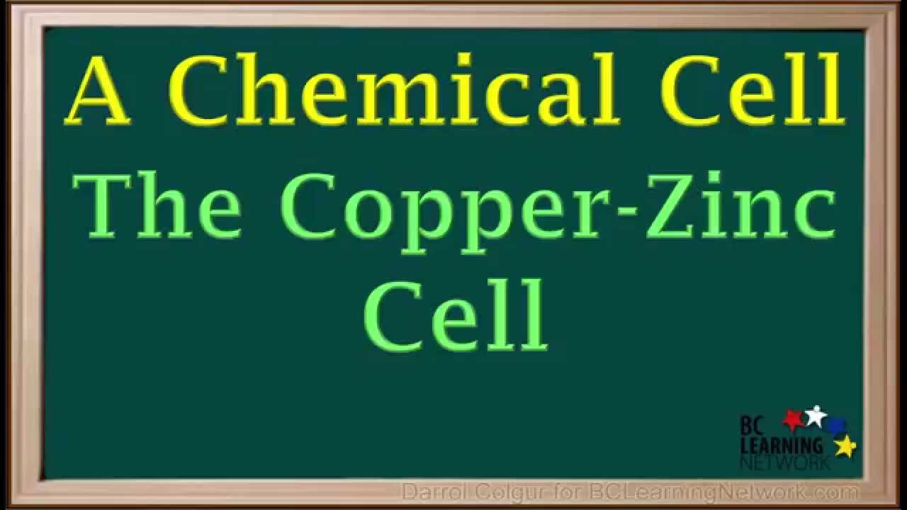 WCLN - The Copper-Zinc Cell - Chemistry - YouTube