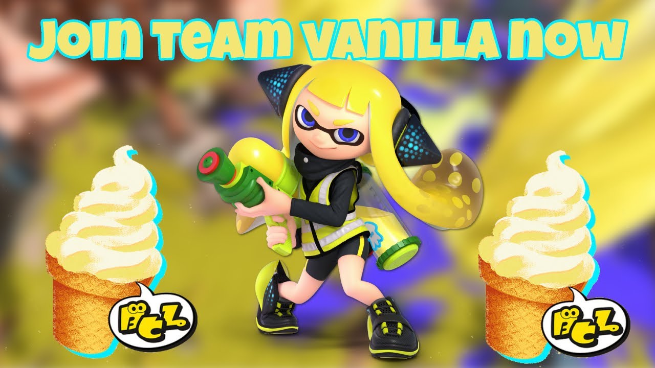 Splatfest is here make sure you are on Team vanilla (splatoon) - YouTube