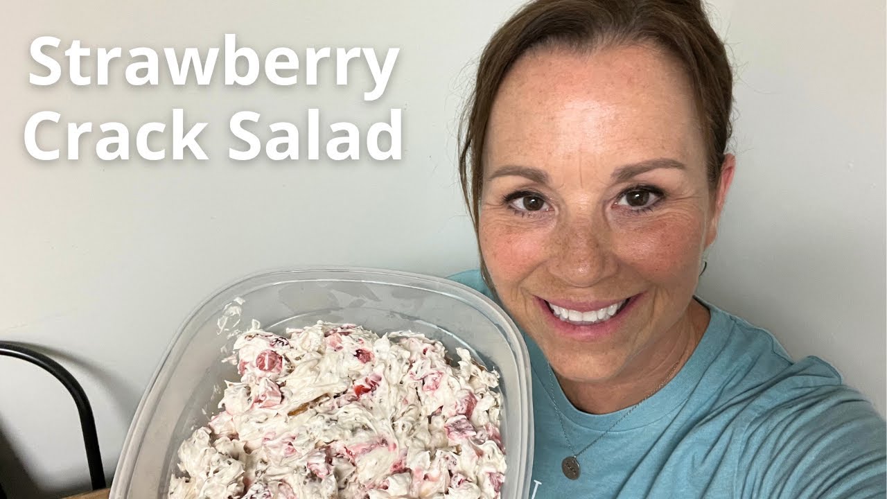 Strawberry Crack Salad | Easier version of Strawberry pretzel salad ...