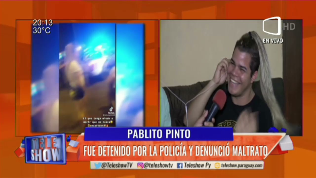 Pablito Pinto fue detenido por la policía y denunció maltrato - YouTube
