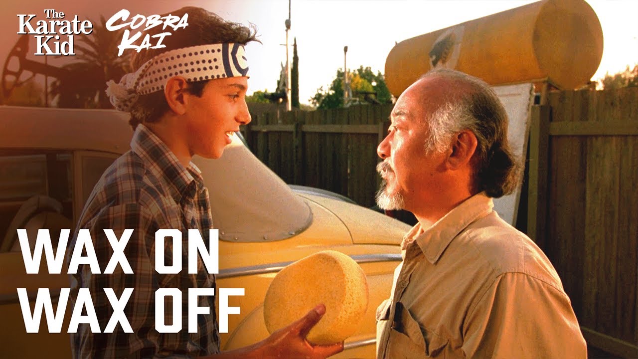 Wax On Wax Off | The Karate Kid (Ralph Macchio, Pat Morita) - YouTube