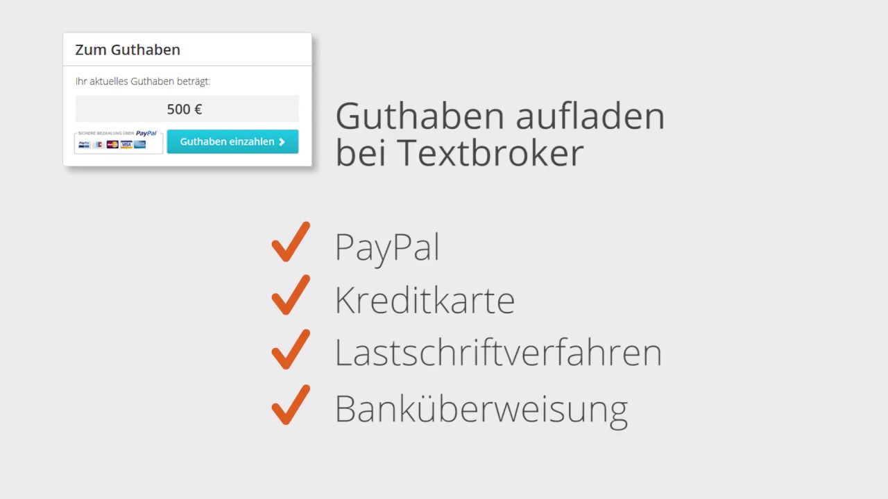 Textbroker Tutorial: Bezahlen bei Textbroker - YouTube