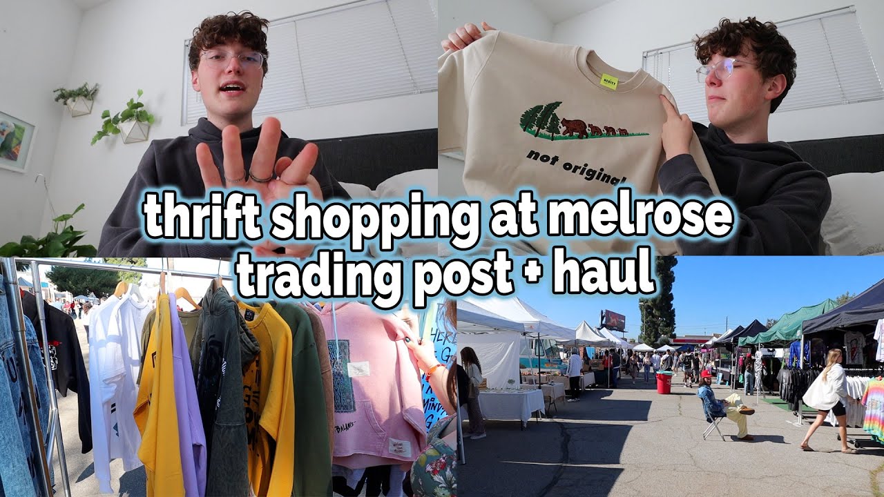 Thrift Shopping in Los Angeles at Melrose Trading Post! Vintage Finds ...