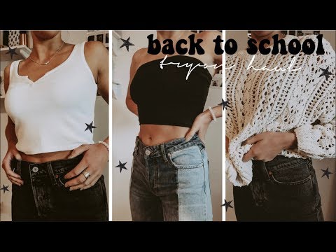 back to school | try-on haul