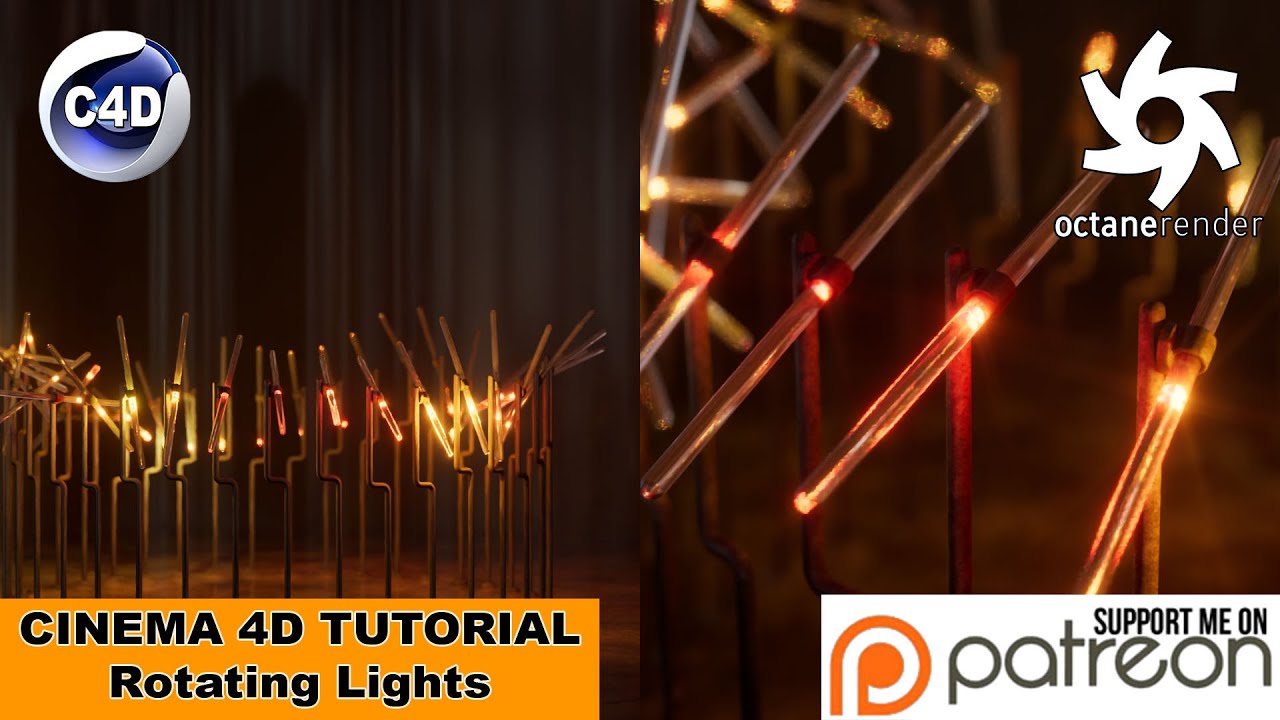 Rotating Lights (Cinema 4D Tutorial) - YouTube