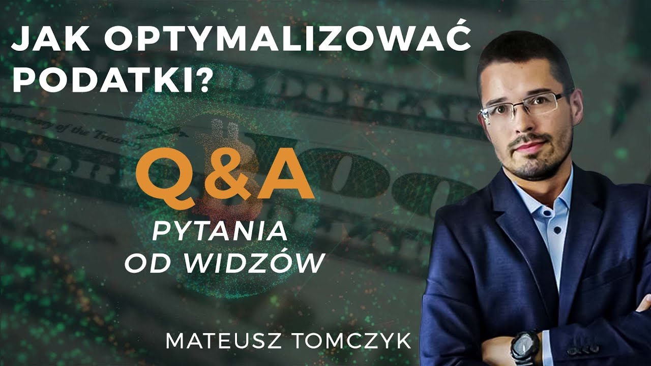 Mateusz Tomczyk - Jak optymalizować podatki od krypto - Wasze pytania ...