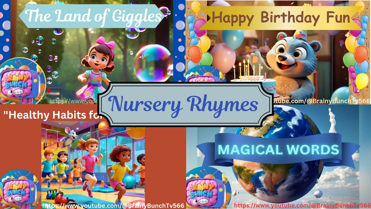Best Nursery Rhymes| Healthy habits for healthy life | Brainy Bunch ...