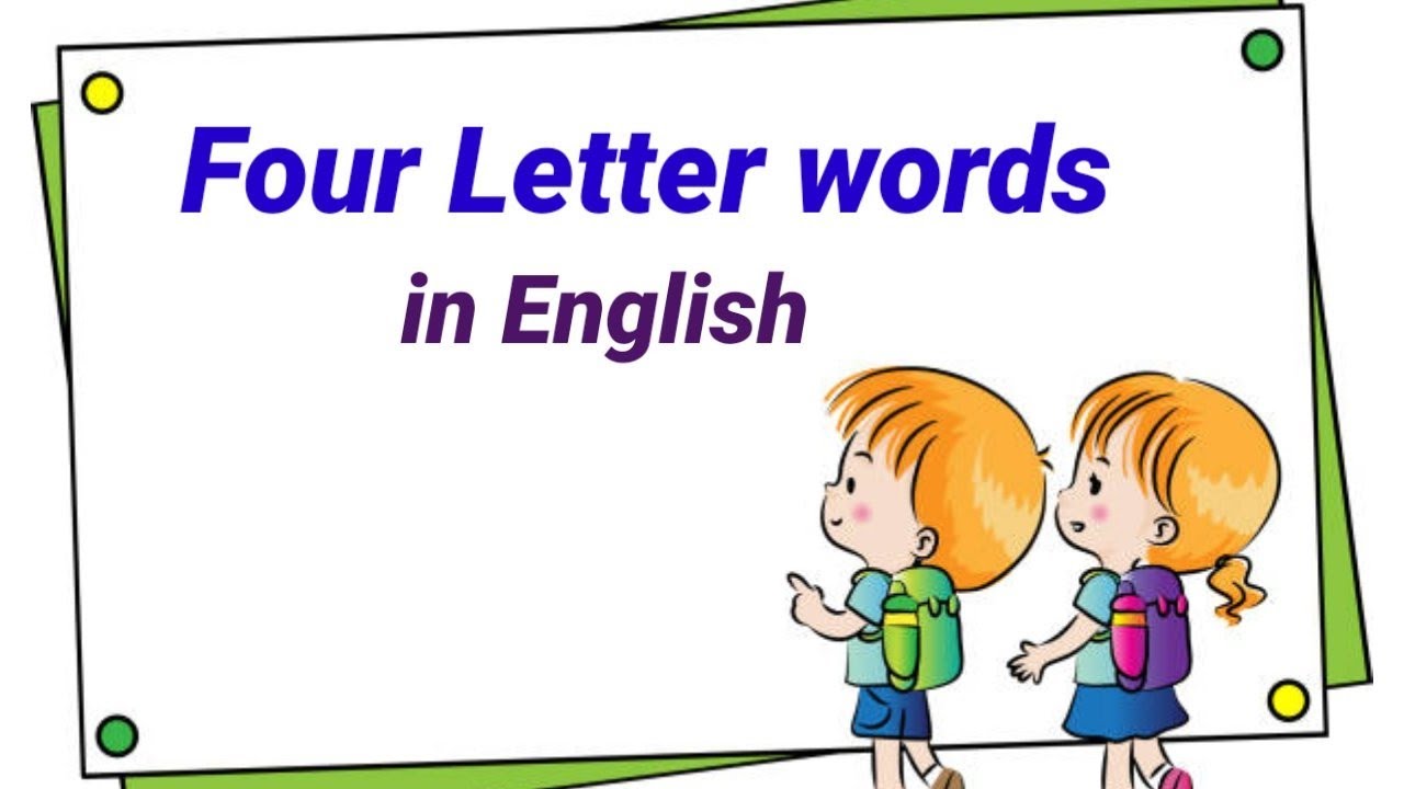 Four letter phonics words | 4 letter words | Four letter words in ...