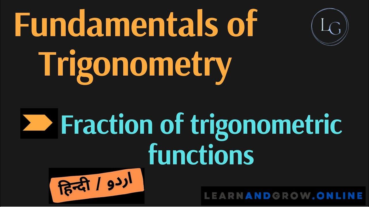 94. Fraction of trigonometric functions, Exercise 9.4, Question 10 ...