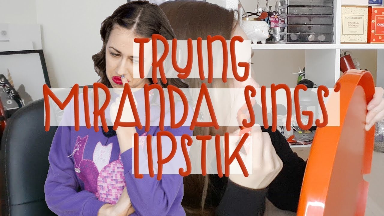Trying Miranda Sings' Lipstik - Is it worth it? - YouTube