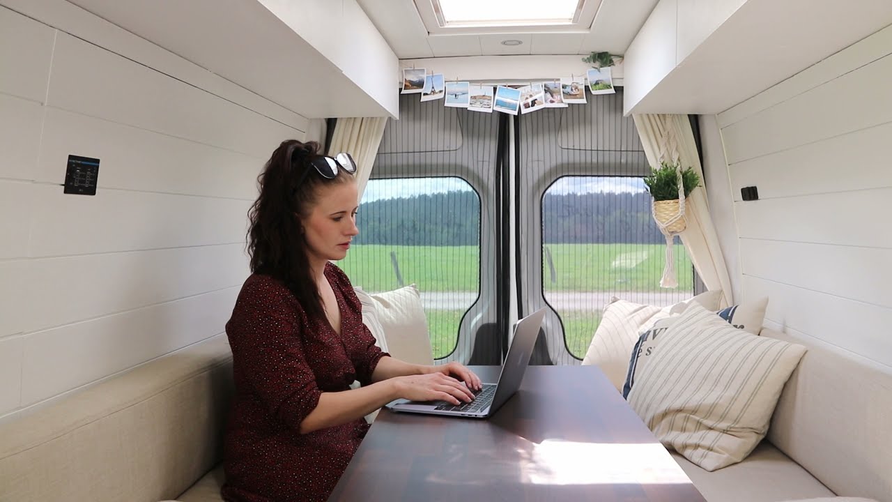Self-converted Off-Grid Sprinter Van - YouTube