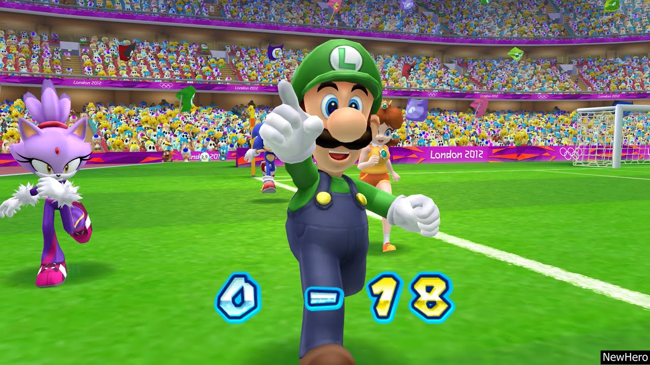 Mario & Sonic at the London 2012 Olympic Games - Luigi, Daisy, Sonic ...