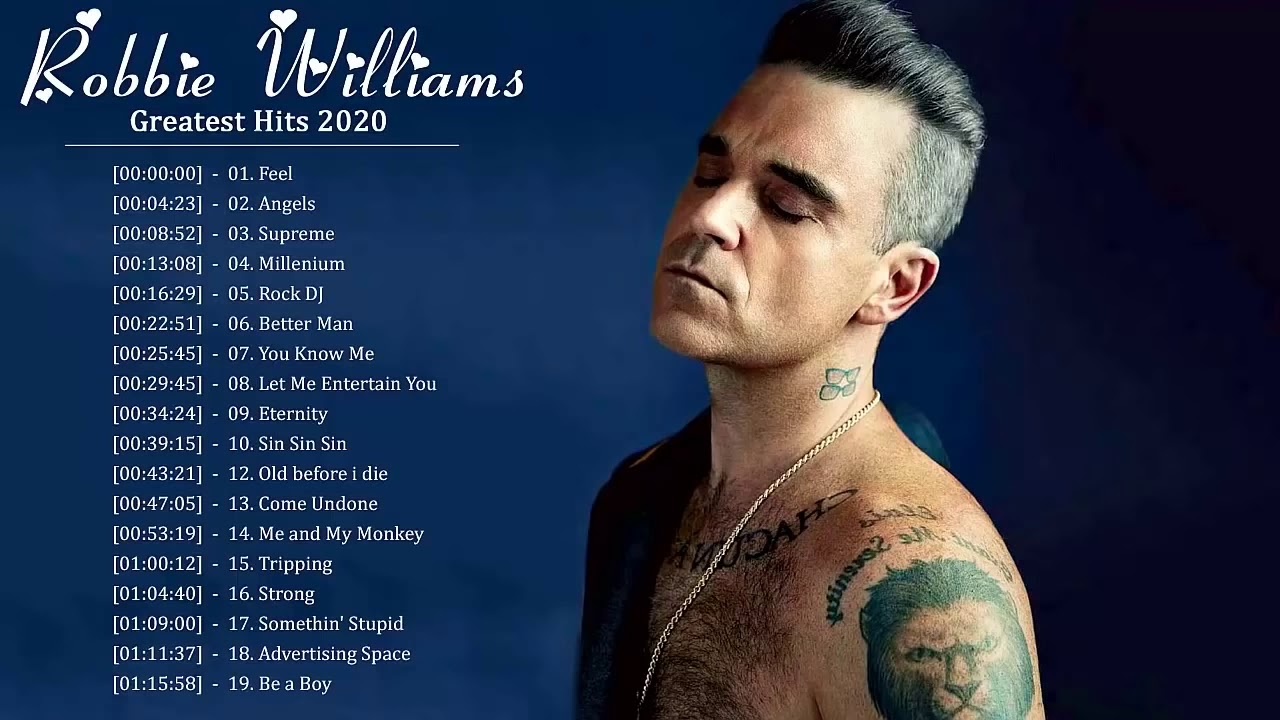 Robbie Williams Greatest Hits Robbie Williams Best Songs Robbie ...